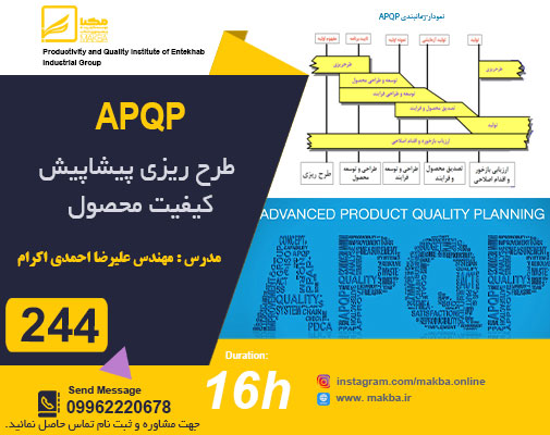 دوره آموزشی طرح ریزی پیشاپیش کیفیت محصول APQP - موسسه کیفیت و بهره وری ...